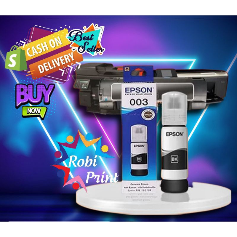 Jual tinta epson 003 series printer epson Original L1110 L1210 L3110 ...