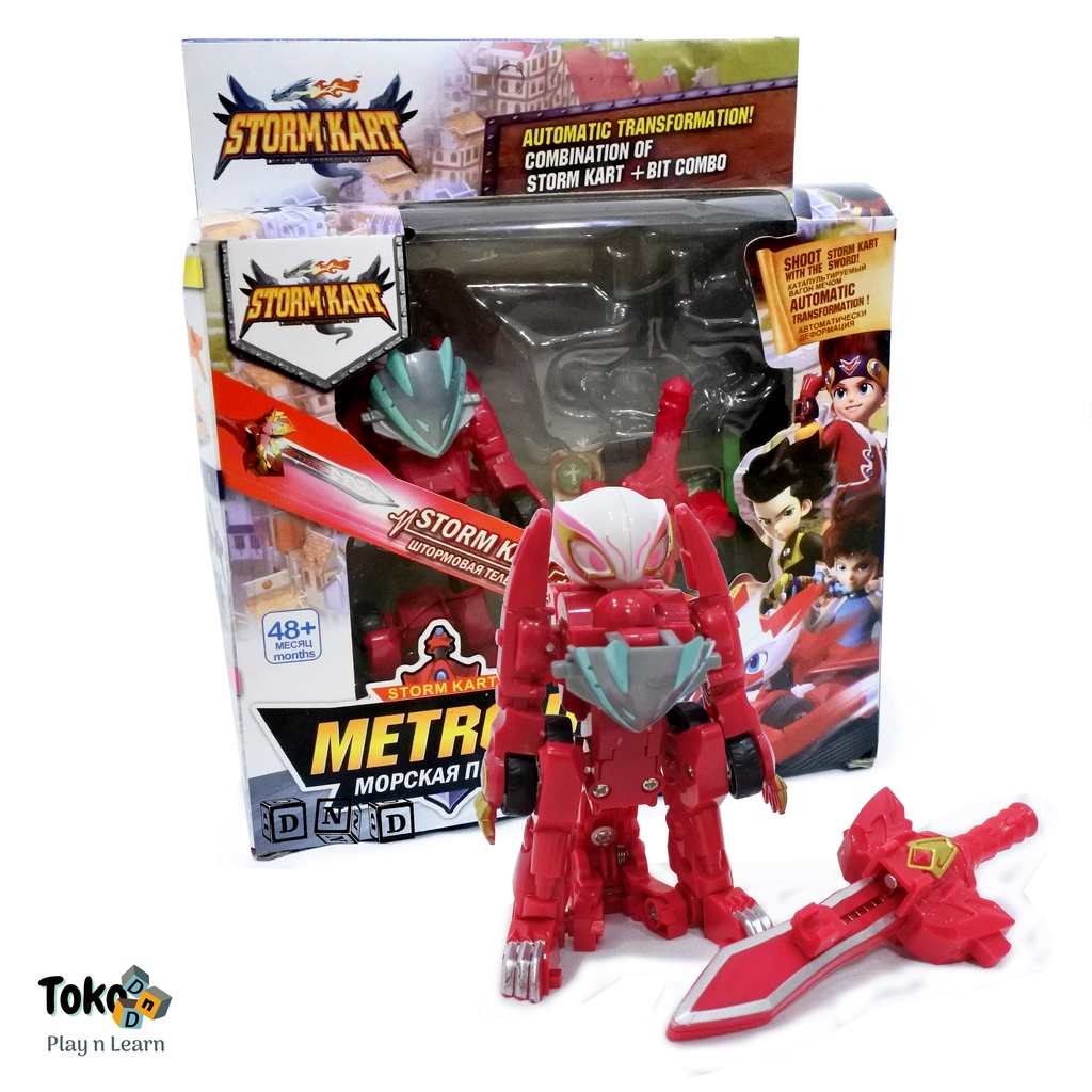 Jual Mainan Anak - Robot Monkart Megaroid Combination 2 in 1 Pink ...