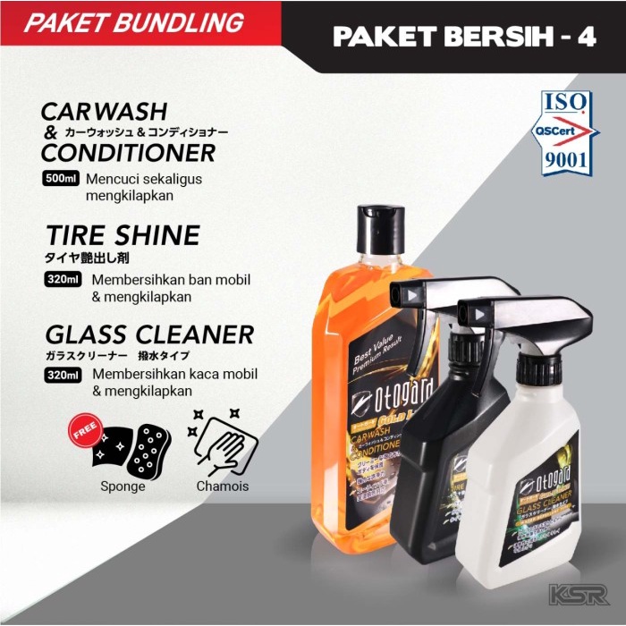 Jual Wash Wax Paket Bundling Bersih Iv (Car Shampoo, Tire Shine, Glass ...