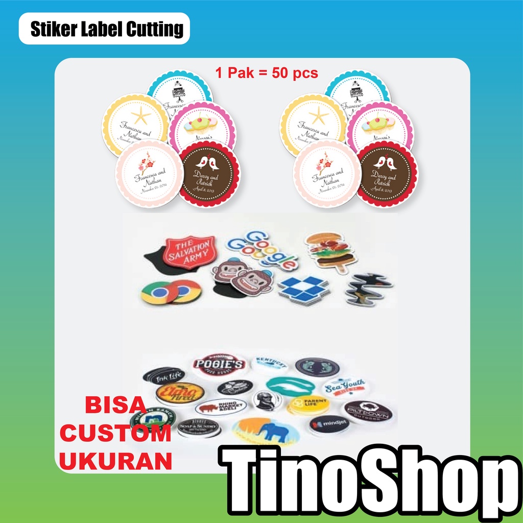Jual Cetak Cutting Stiker Label, Produk, Makanan, dll (Stiker Chromo ...