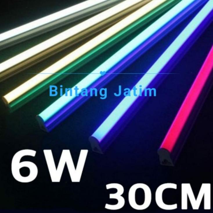 Jual 8.8 lampu tl neon t5 led 6w 30cm tube warna warni | Shopee Indonesia