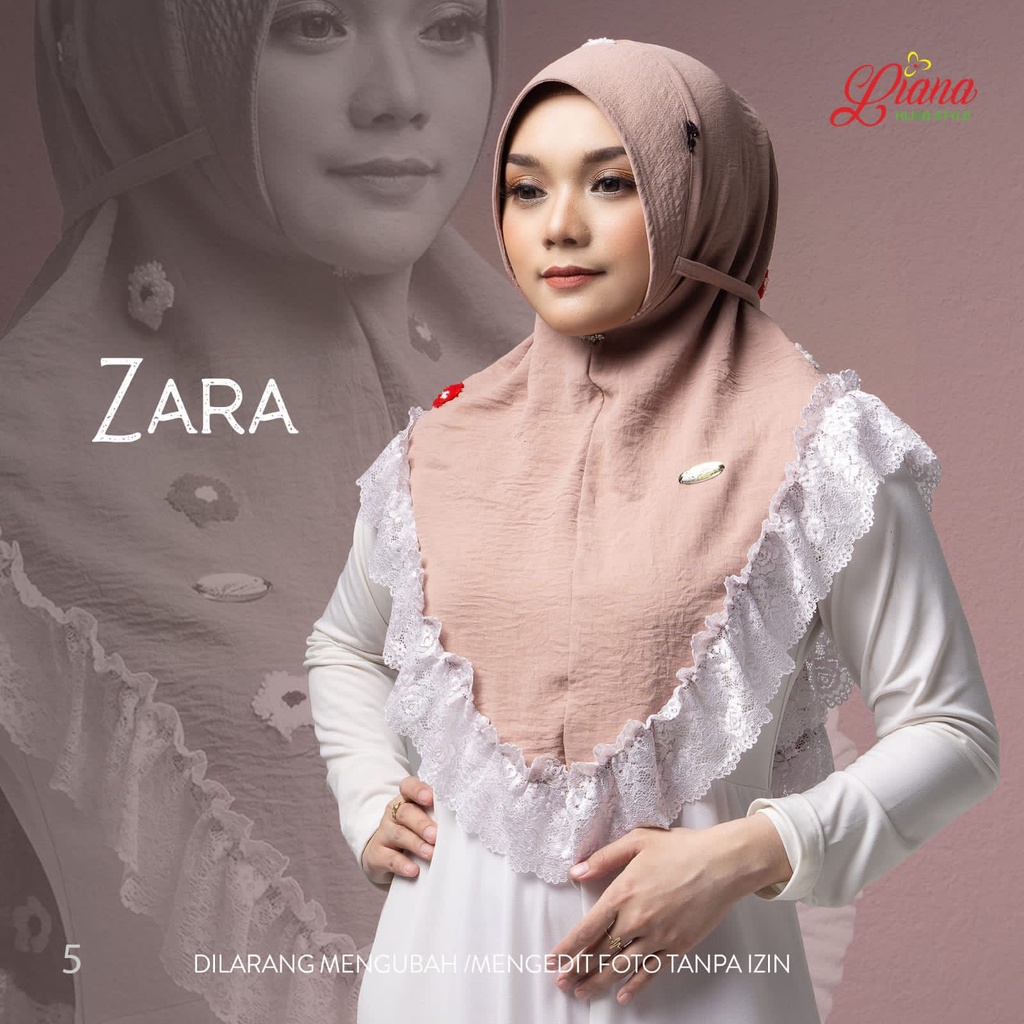 Jual Jilbab Instan Bergo Zaara Crinkle By Liana Hijab BY QOID | Shopee ...