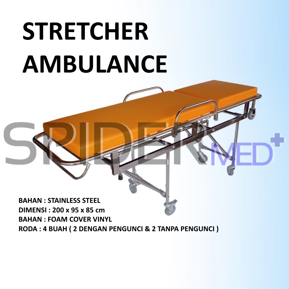 Jual STRETCHER AMBULANCE SS / BRANKAR STANDARD STAINLESS STEEL | Shopee ...