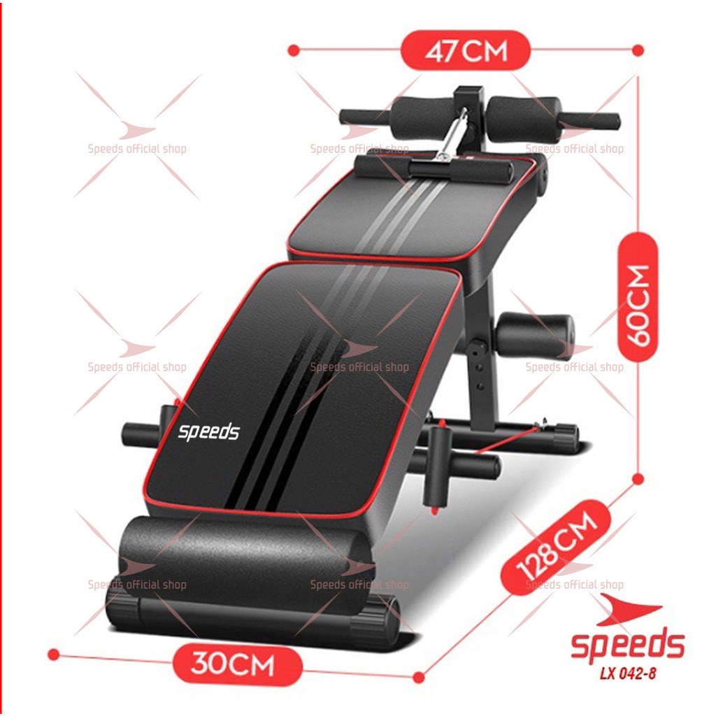 Jual SPEEDS Dumbell Sit Up Bench Alat Fitness Gym Kursi Dumbell Kursi ...