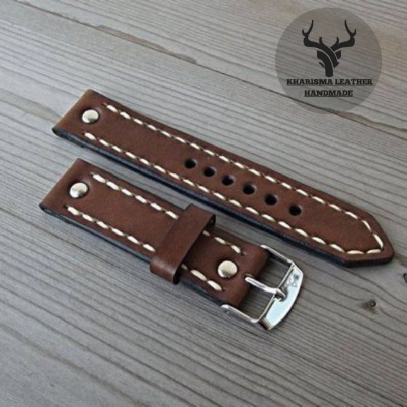 Jual strap jam tangan kulit original/strap jam tangan kulit uk 16mm ...