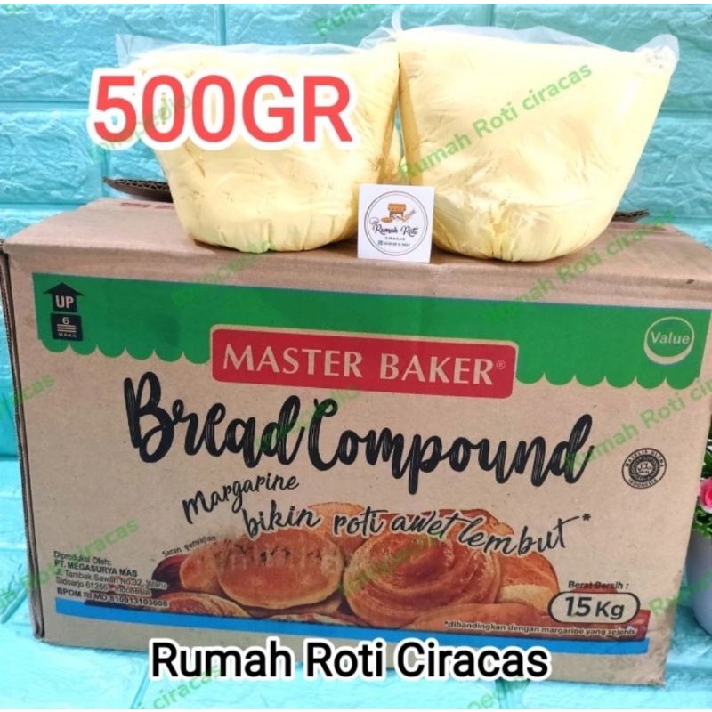 Jual MASTER BAKER BREAD COMPOUND MARGARINE REPACK 500GR CREAM MARGARINE | Shopee Indonesia