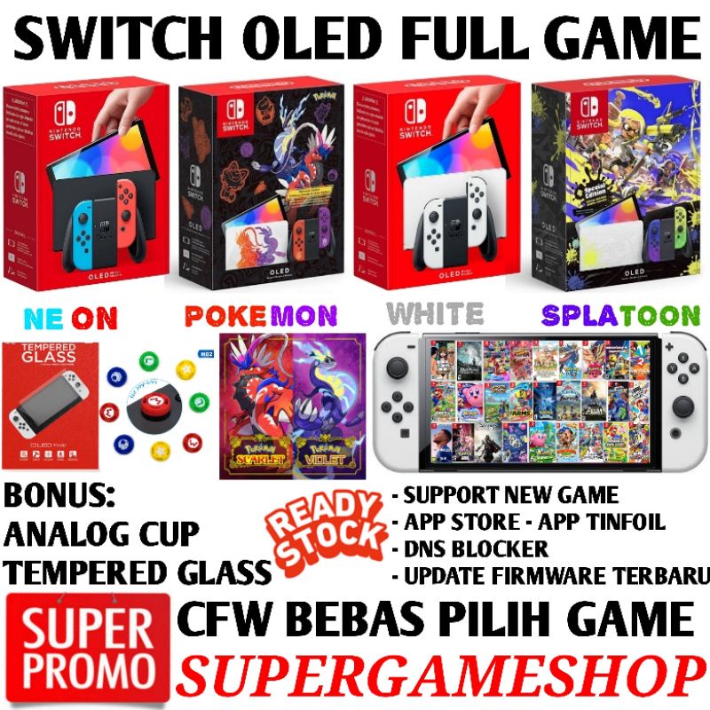 Jual Nintendo Switch OLED CFW 128GB Full Game Bebas Pilih | Shopee ...
