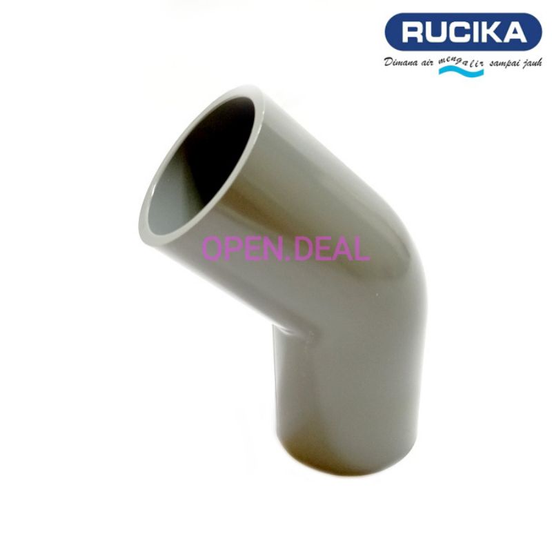Jual Knie Aw 1 1/2" 45 Derajat RUCIKA / Elbow 1 1/2 inch 45 Degree / Knee | Shopee Indonesia