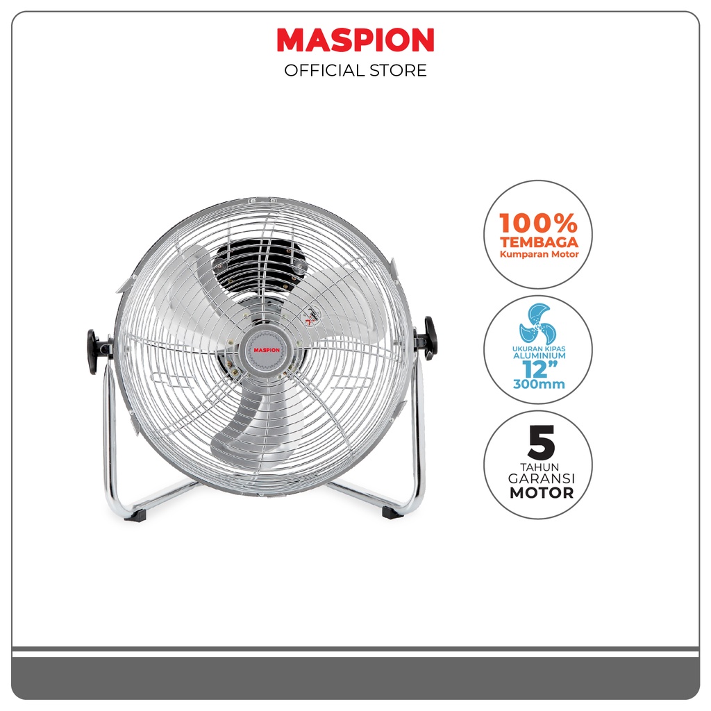 Jual Maspion Power Fan Kipas Angin Daya 12 Inch PW-1202 D | Shopee ...