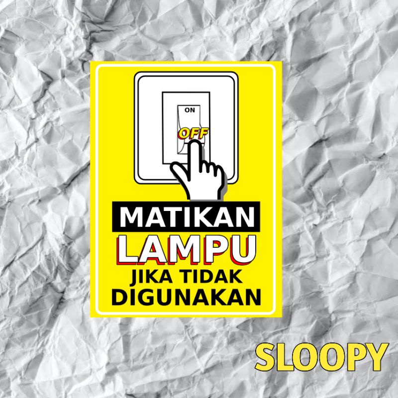 Jual Stiker Matikan Lampu | Shopee Indonesia