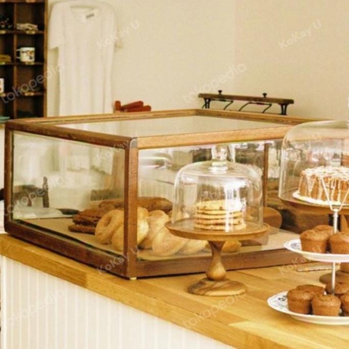 Jual food display etalase makanan roti kue customize cafe resto hotel ...