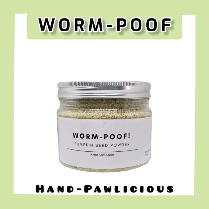 Jual (COD) WORM POOF Natural Dewormer Dog/Multivitamin pencernaan sehat ...