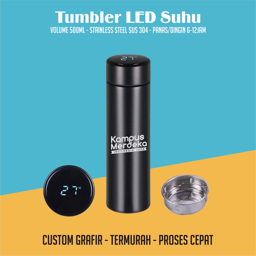 Jual Tumbler LED Suhu Temperatur, Thumbler LED Suhu Temperatur, Tambler ...