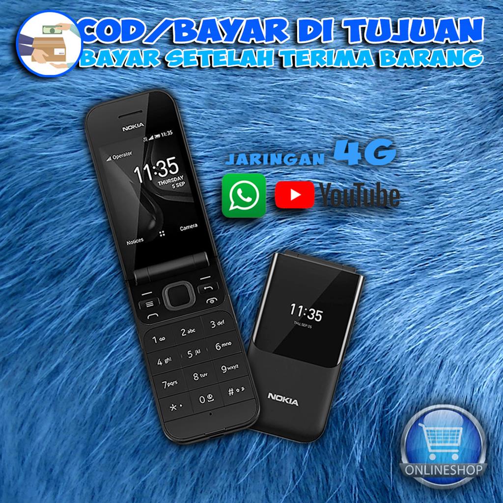Jual Nokia 2720 Flip Dual Sim Lipat Jaringan 4G Jadul Bergaransi ...