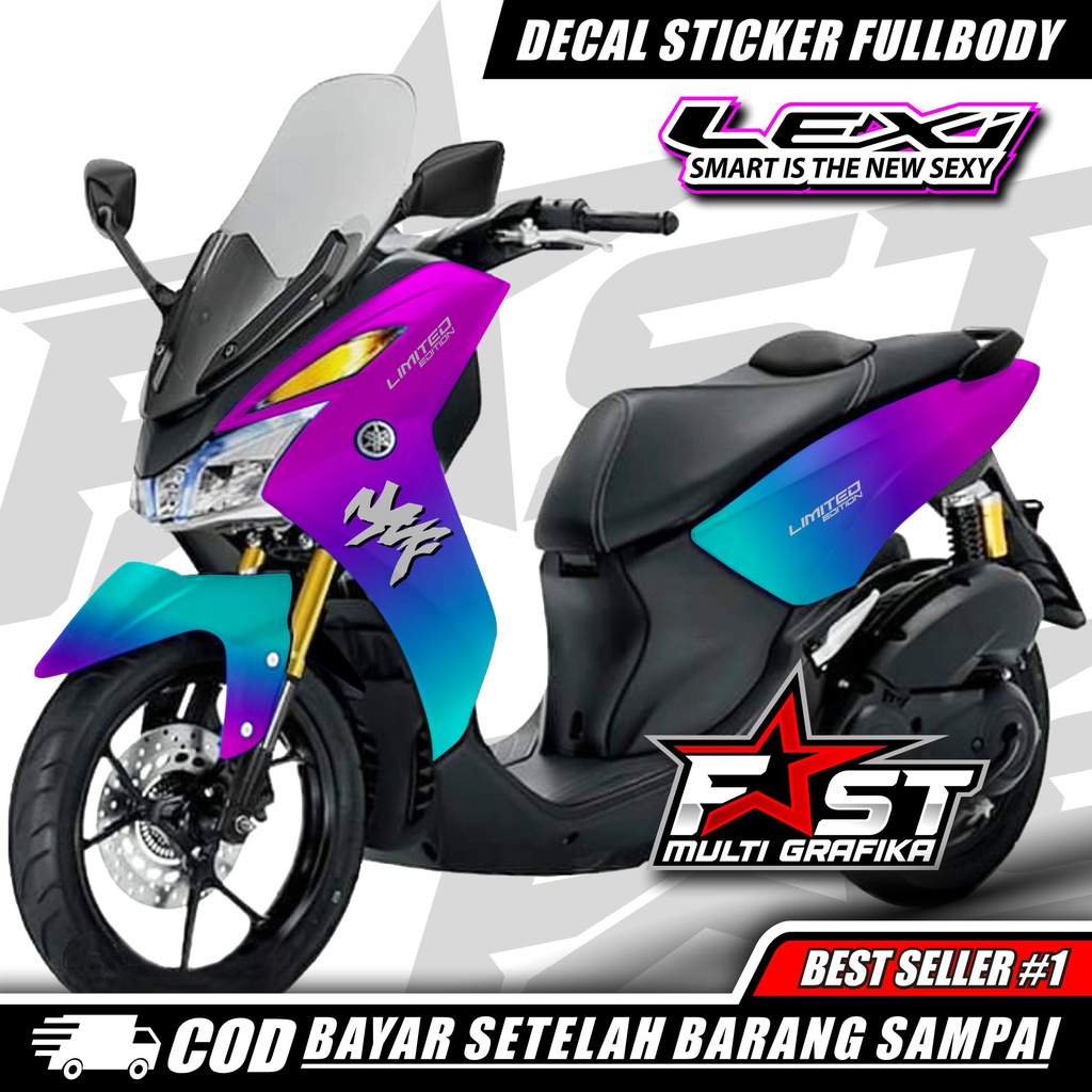 Jual TERBARU Decal Lexi 125 Full Body Stiker Motor Yamaha Lexi 125 ...