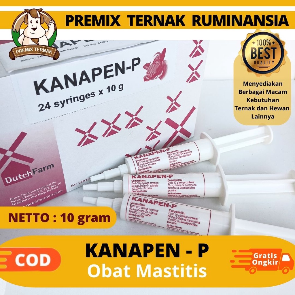 Jual KANAPEN P 10 ML - Obat Mastitis Kambing - Obat Mastitis Sapi - Obat Mastitis Laktasi Ampuh ...