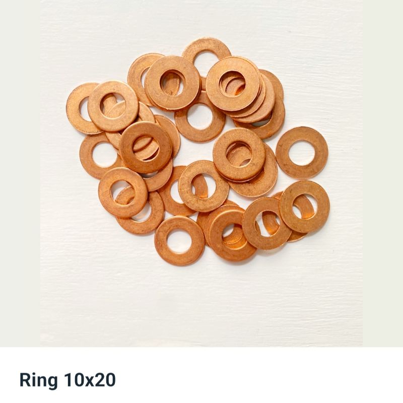Jual Ring tembaga M10 ukuran diameter lubang 10x20mm 50 pcs | Shopee ...