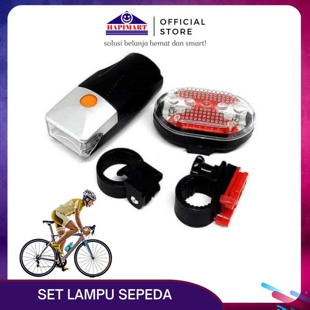 Jual KMT Style Set Lampu Sepeda/Senter Sepeda/Lampu LED Reflektor ...