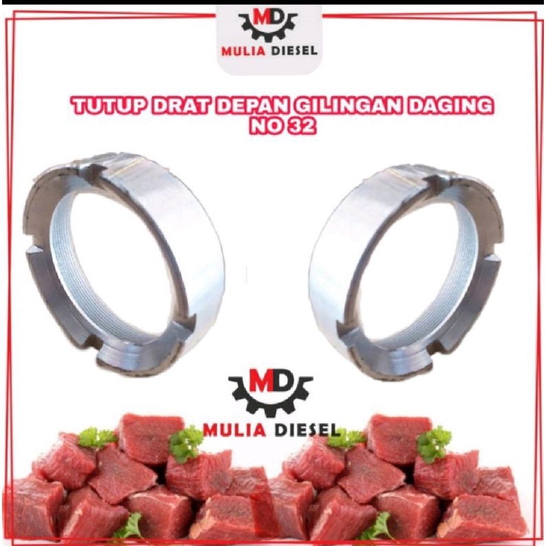 Jual Mur Tutup Depan Drat Gilingan Daging No 32 Hijau Bearing Dalam ...