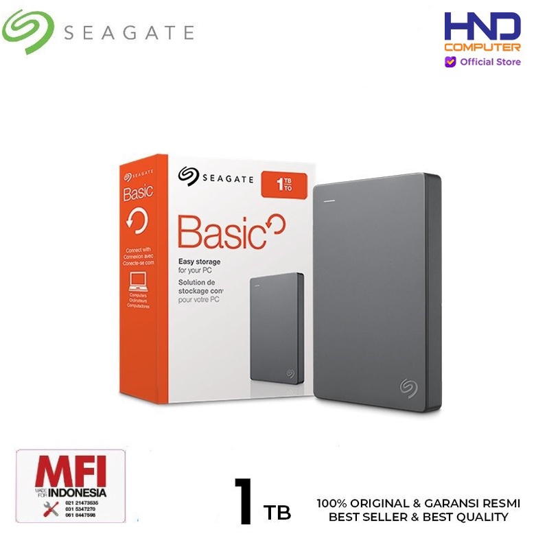 Jual Hardisk External 1tb 2.5" Seagate Basic Portable - Space Grey ...