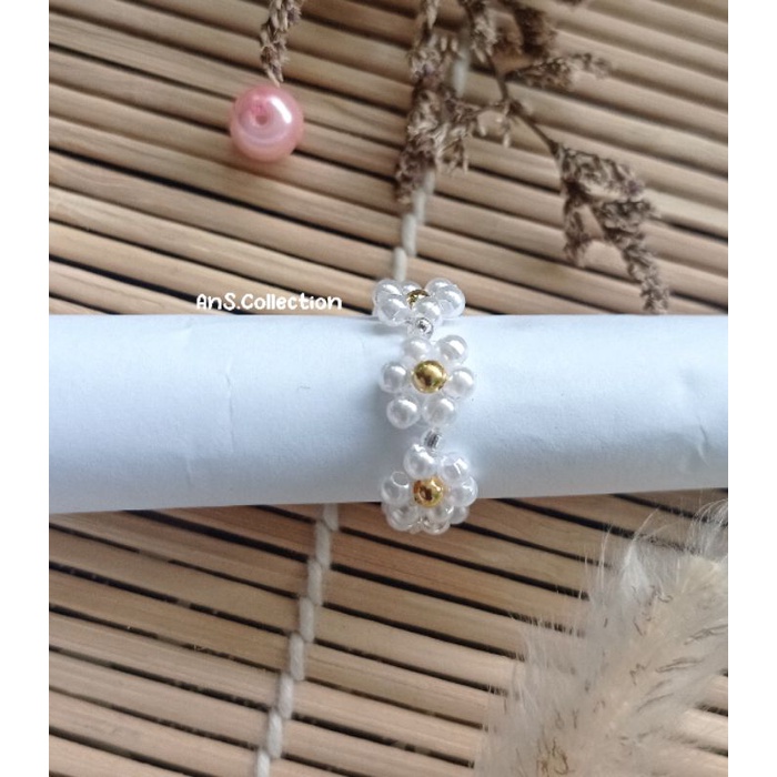 Jual Beads Rings / Pearlyy bead / cincin mutiara / cincin kpop murah ...