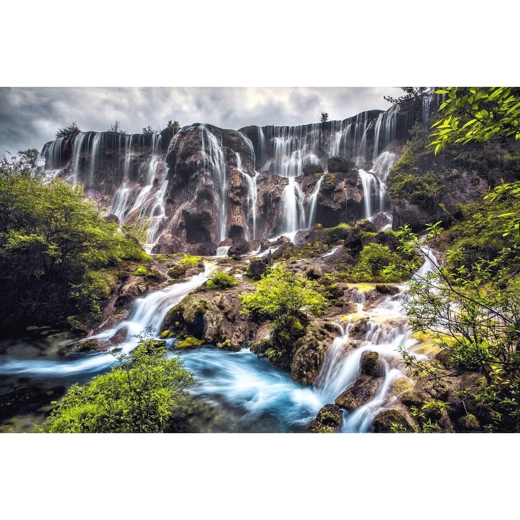 Jual Repro Digital Lukisan Gambar Foto Air Terjun Waterfall Money ...