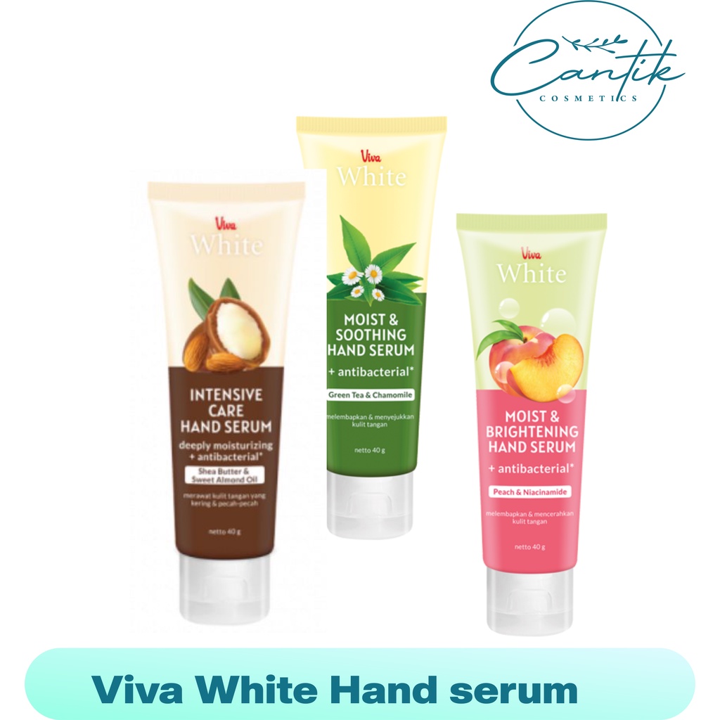 Jual Viva White Hand serum+Antibacterial-40gr-Moist&Soothing-Intensive ...