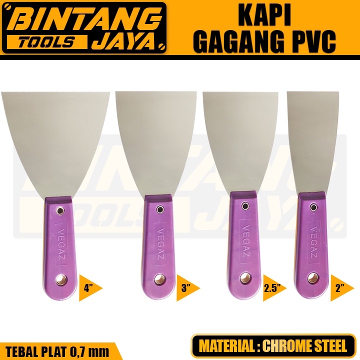Jual Kape Steel Plamir Tembok Kapi Dempul Gagang PVC | Shopee Indonesia