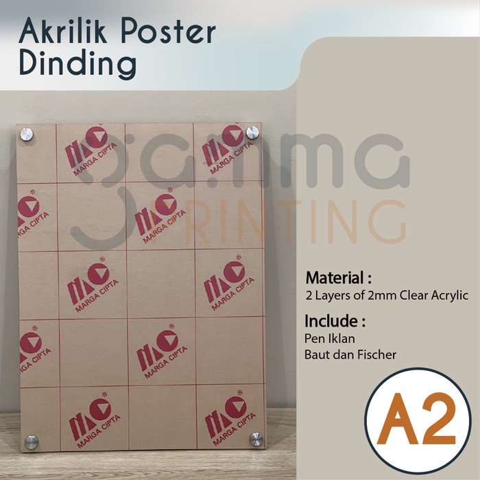 Jual Display Poster Dinding Akrilik Ukuran A2 / Frame / Bingkai Berkualitas | Shopee Indonesia