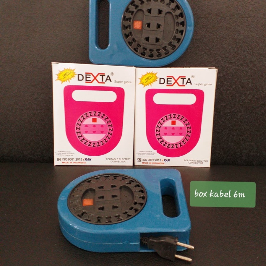 Jual BOX Kabel Gulung 6 meter SOK/Cable Kabel Gulungan Triple Socket ...