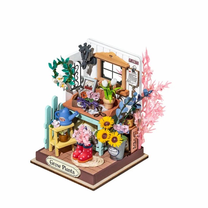 Jual ROLIFE Robotime Rolife Dreaming Terrace Garden DIY Miniature House ...