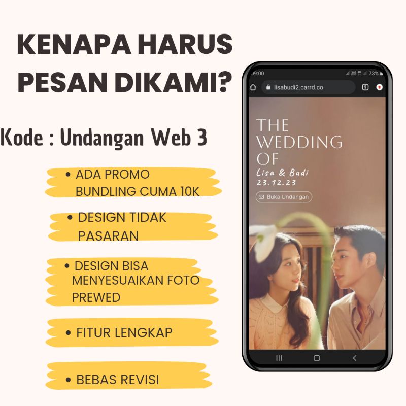 Jual Undangan digital Website Undangan Online Website Wedding ...