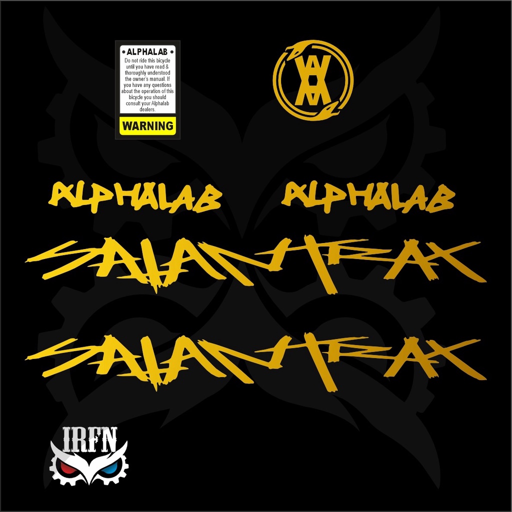 Jual Stiker Frame Alphalab Satantrax | Shopee Indonesia