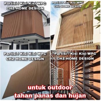 Jual partisi wpc / kayu asri / pembatas ruangan minimalis | Shopee ...