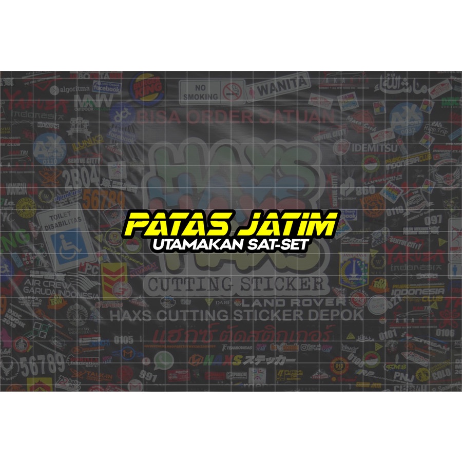 Jual Cutting Sticker Patas Jatim Ukuran 10 Cm Motor Mobil | Shopee ...