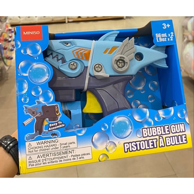 Jual Miniso 3D Figure Inertial Bubble Gun (Shark) Mainan Anak | Shopee ...