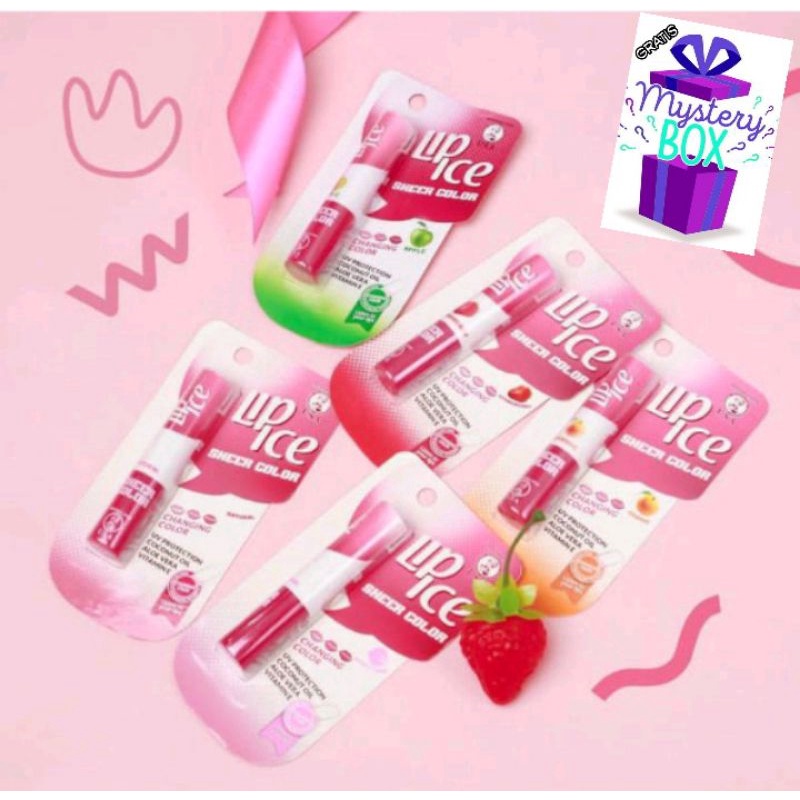 Jual Lip Ice Sheer Color Apple, Orange, Bubble Gum Strawberry, Natural ...