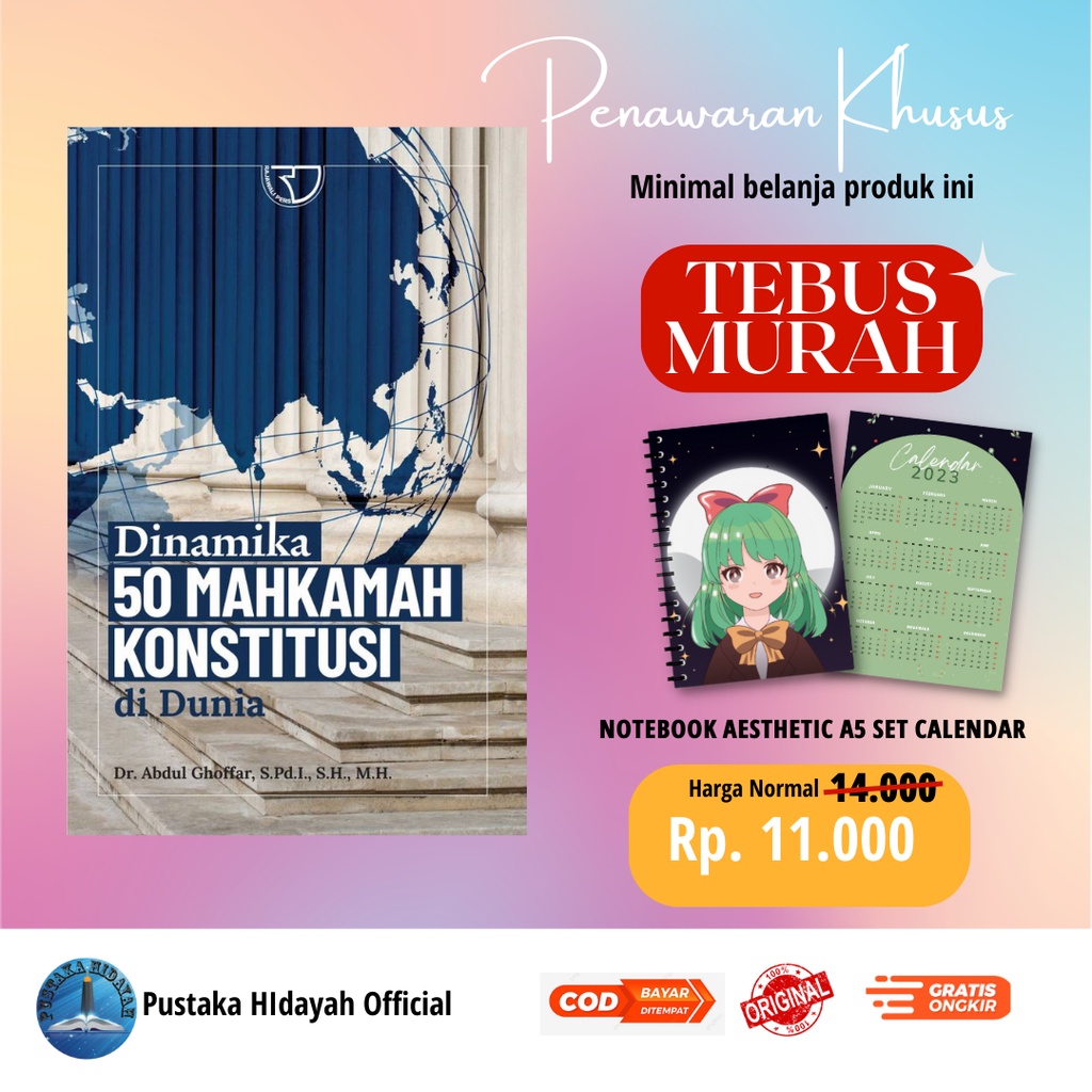 Jual Buku Dinamika 50 Mahkamah Konstitusi Di Dunia Dr Abdul Ghoffar Buku Hukum Buku Sosial 