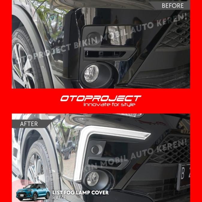 Jual LIST FOG LAMP COVER CAR RAIZE CHROME OTOPROJECT | Shopee Indonesia