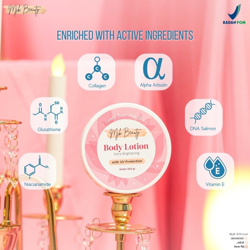 Jual Handbody MJB luxury touch your skin | Shopee Indonesia