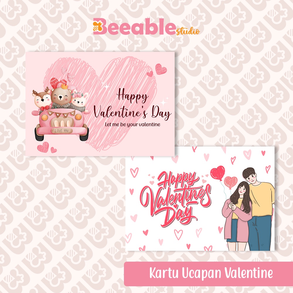 Jual Kartu Ucapan Valentine's Day Kertas Premium Glitter | Shopee Indonesia