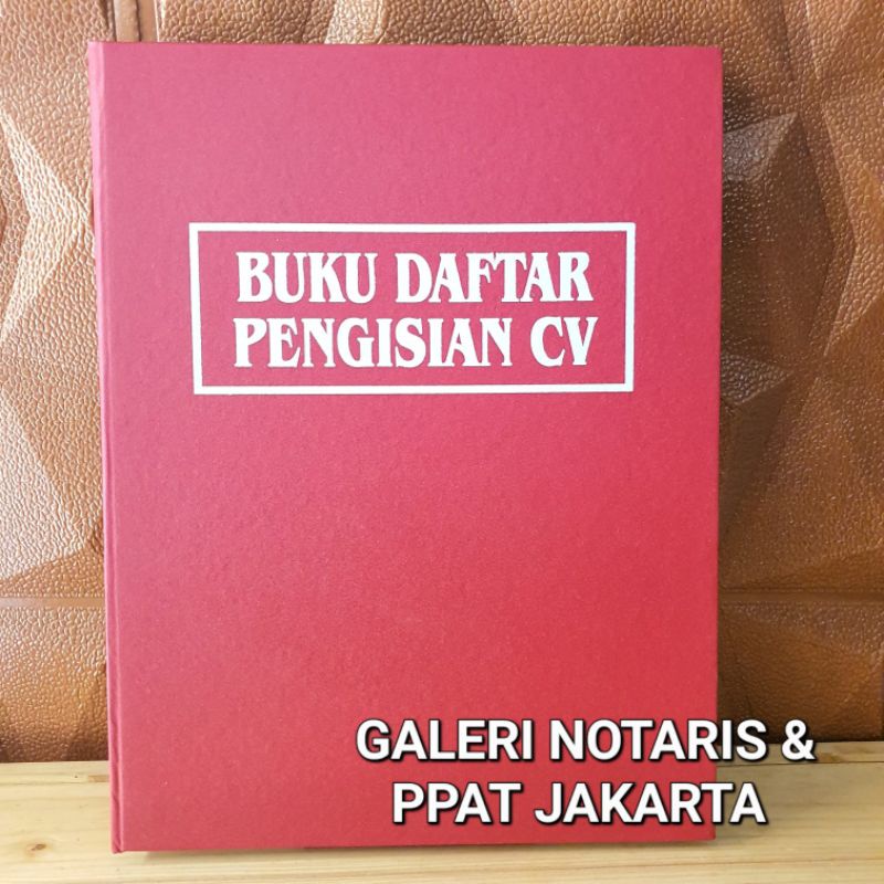 Jual Buku Register Pendaftaran CV Buku Daftar Pengisian CV Buku ...