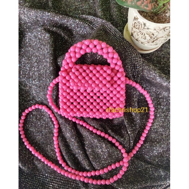 Jual (Ready stock siap kirim)//Beads bag/Tas manik-manik/Tas mini/tas ...