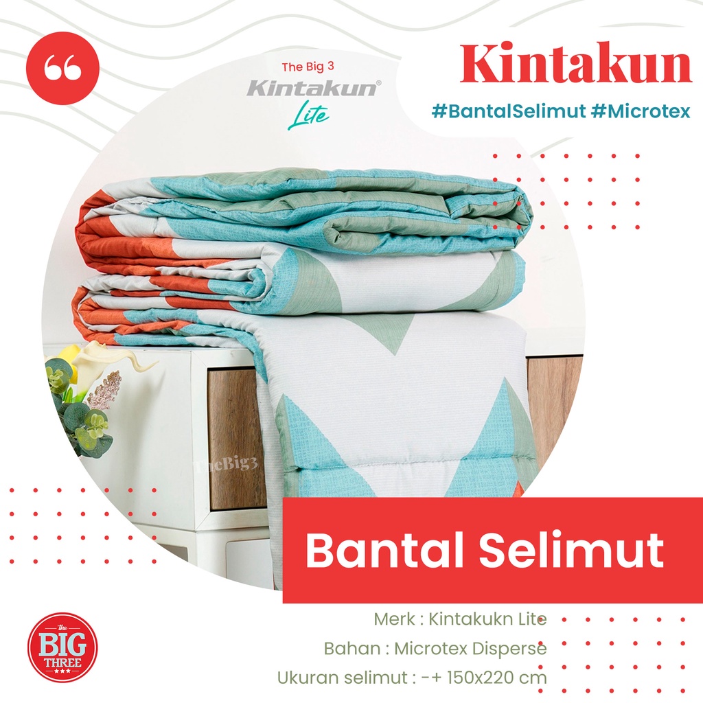 Jual THEBIG3 Kintakun Lite Bantal Selimut Balmut 2in1 150x220 cm ...