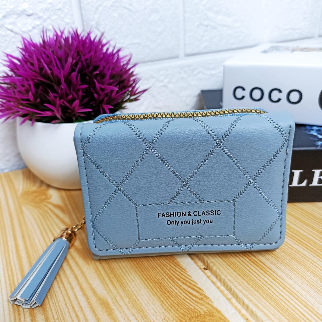 Jual JM Dompet Lipat Wanita Mini / Dompet Cewek Fashion Kekinian Fashion Casual / Dompet Anak ...