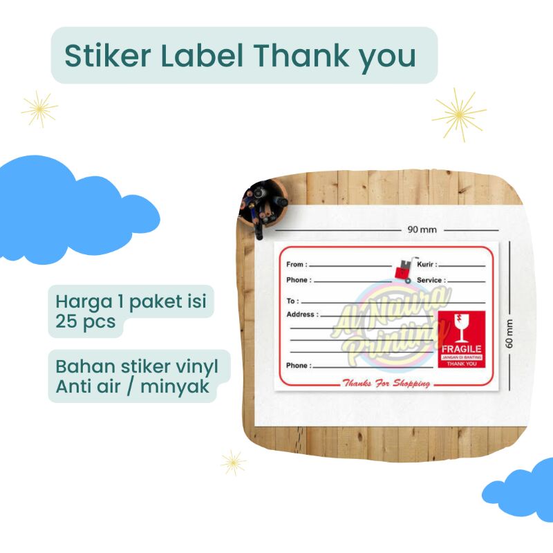 Jual Stiker Label Fragile / label pengiriman fragile bijian | Shopee ...