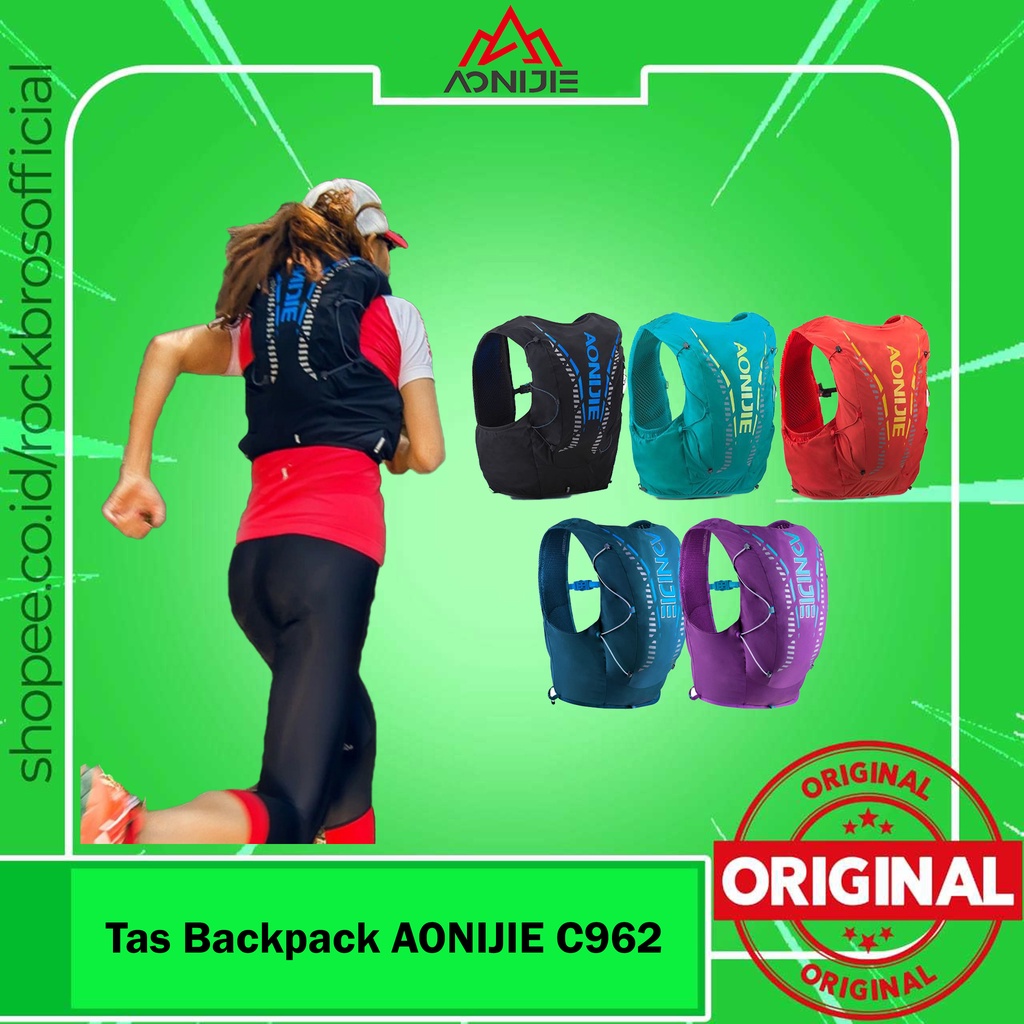Jual Tas Olah Raga Aonijie C962 Backpack Vest Tas Rompi Punggung 12L Olahraga Running Hiking ...