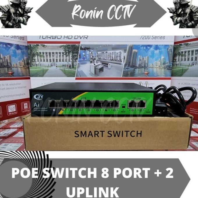 Jual SWITCH HUB POE 8 PORT + 2 UPLINK 10/100 UNTUK IP CAMERA | Shopee ...