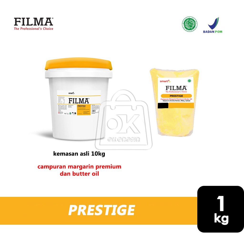 Jual Filma Prestige Butter Blend Margarin dan Butter Oil (1 kg ...