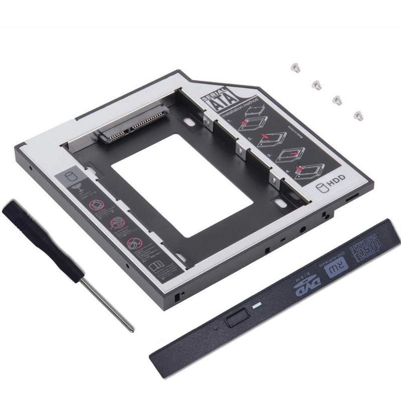 Jual HDD CADDY 12.7MM SATA TO SATA ALUMINIUM | Shopee Indonesia